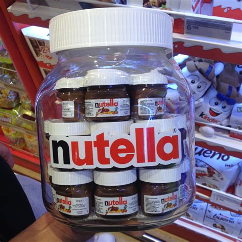 Nutella Love Huge Jar Nutella Nutella Bottle Evian Bottle