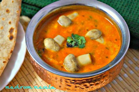 Mushroom Masala Recipe Nithyaskitchen