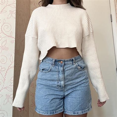 Zara Cropped Sweater Super Cute Just Have Too Many Depop