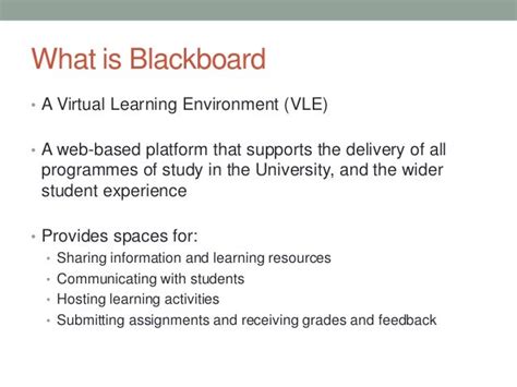 Getting Started With Blackboard