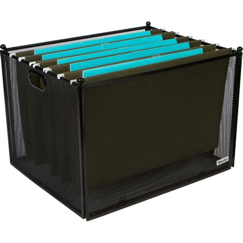 Hanging File Organizer Mesh Box File Organizer Box Supports Letter