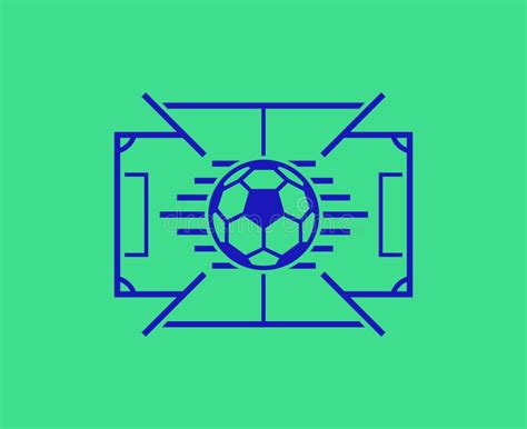 Football Pictogram Olympics Games Paris 2024 Logo Blue Stock Vector