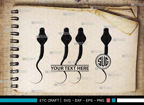 Sperm Monogram Sperm Silhouette Sperm Svg Male Anatomy Svg Semen