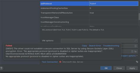 Datagrip Upgraded To 202112 Error Occurs When Connecting To Database