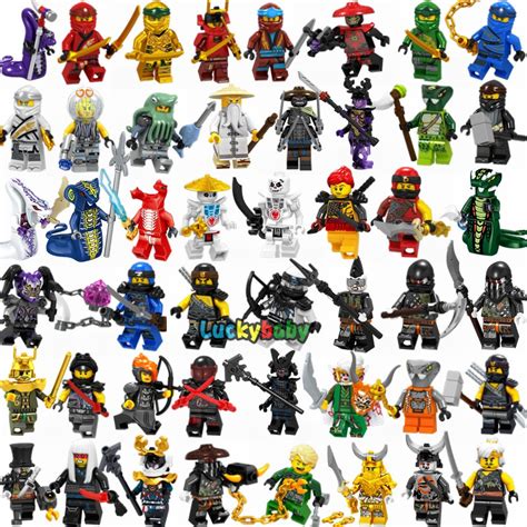 Ninja Minifigures Set Movie Jay Zane Kai Lloyd Nya Cole Building Blocks Toys Gifts Shopee
