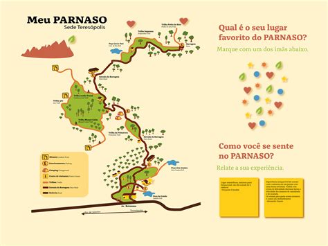 Mapa Interativo Do Parnaso Com ímãs Para Marcar Lugares Favoritos E