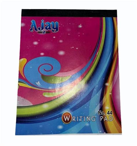 Laminated Paper Cover Glue Bound Writing Pad Supplier Size A At Rs Piece In New Delhi