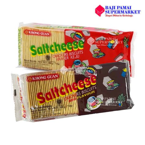 Khong Guan Guan Saltcheese Cheese Crackers 200 Gr Shopee Singapore