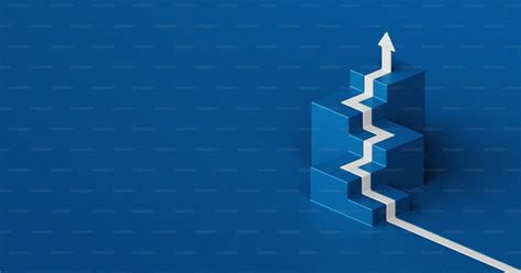 파란색 배경 비즈니스 웨이 컨셉 미니멀 스타일 3d 렌더링에 대한 큐브 계단 모양에 흰색 화살표가 흐릅니다 사진 Unsplash의 이동 중 이미지