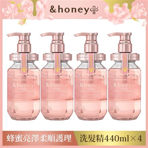 Andhoney 蜂蜜亮澤柔順護理洗髮精440mlx4入 Pchome 24h購物