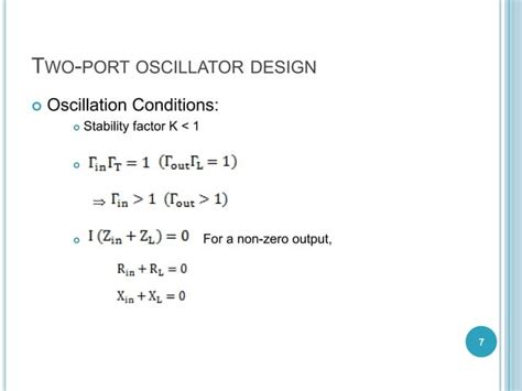 Microwave Oscillator Design Pptx