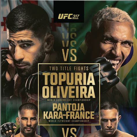 Ufc 317 Poster Unveiled For High Stakes Ppv On June 28 One Night Two