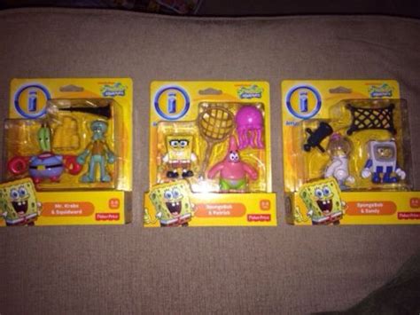 Imaginext Spongebob Patrick Mr Krabs Squidward Sandy 6 Figure Set New Set 3 494332041