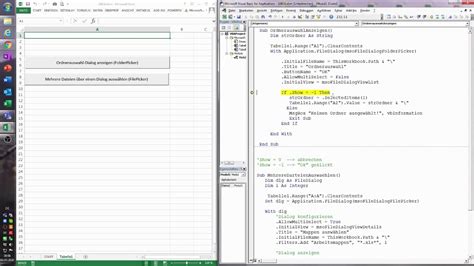 119 Excel VBA Auf dem richtigen Pfad Ordner und Dateien über das