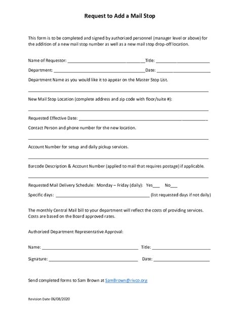 Fillable Online Usps Hold Mail Requestfill Out Printable Pdf Forms
