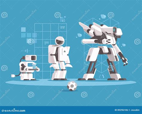 Evolution Of Robotics Stock Vector Illustration Of Computer 89296106