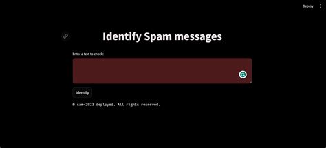 GitHub Sam Text Spam Detection Here Is A Way To Detect Spam Messages By Providing Your Text