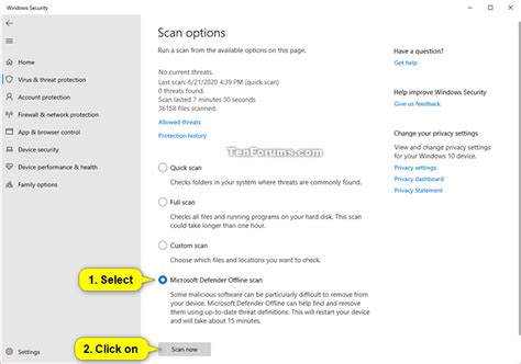 How To Run A Microsoft Defender Offline Scan In Windows Tutorials