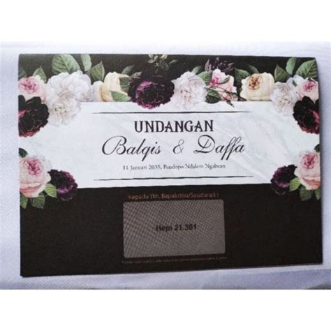 Jual Cetak Kartu Undangan Pernikahan Hepi 301 1000 Shopee Indonesia