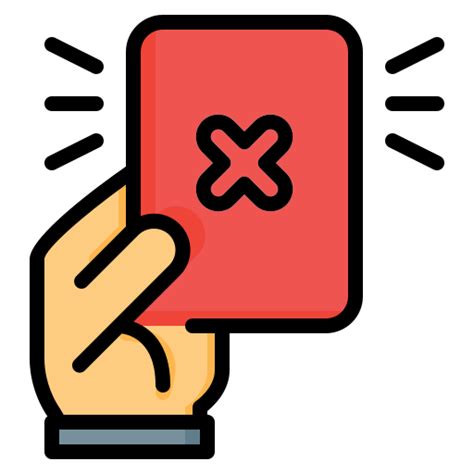 red card generic outline color icon