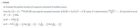 [solved] A Evaluate The Partition Function Of A Quantum M