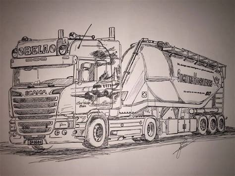 Kleurplaat Vrachtwagen Scania V Vrachtwagen Kleurplaten Scania Vrogue