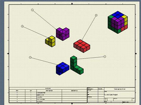 Introduction To Engineering Design Puzzle Cube On Inventor