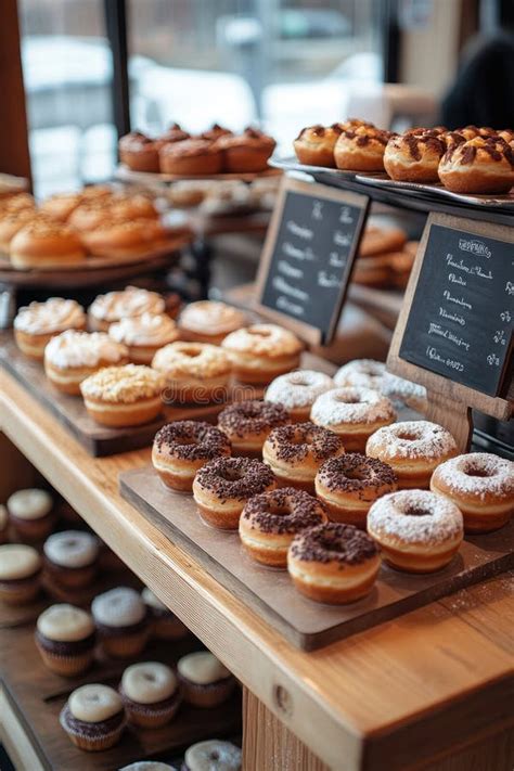Bakery Item Display A Delightful Bakery Item Display Featuring An Eye Catching Assortment Of