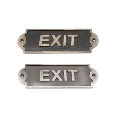 Metal Exit Signage