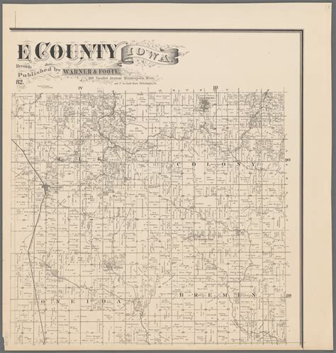 Map Of Delaware County Iowa Nypl Digital Collections