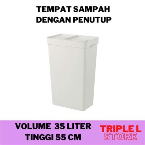 Promo Tempat Tong Sampah Dapur Besar 35 Liter Dengan Penutup Hlbr