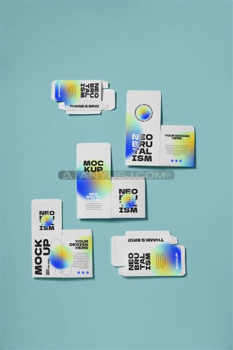 Cd Psd Neo Brutalism Aesthetic Packaging Mockup