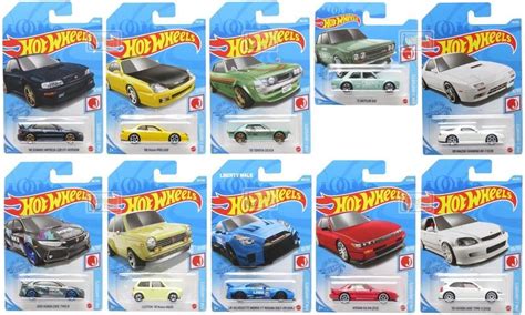 Série Hw J Imports Completa Main Line 2021 10 Miniaturas Hot