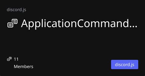Applicationcommandoptiontype Discordjs 14173 Discordjs