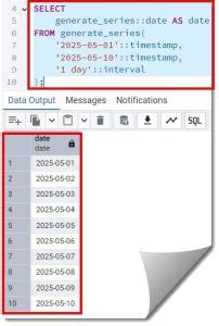 Postgres Generate Date Range DatabaseFAQs Com