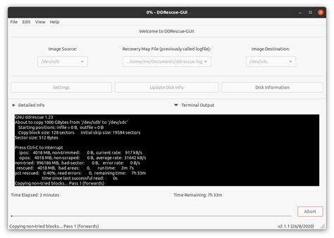 Ezone Using Gnu Ddrescue Ddrescue Gui And Gparted For Hard Disk