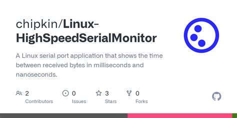 Github Chipkinlinux Highspeedserialmonitor A Linux Serial Port Application That Shows The