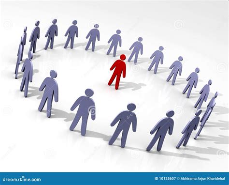 Leader Surrounded By His Men Royalty Free Stock Photography Image