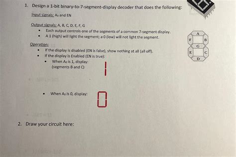 solved 1 design a 1 bit input signals ao and en output