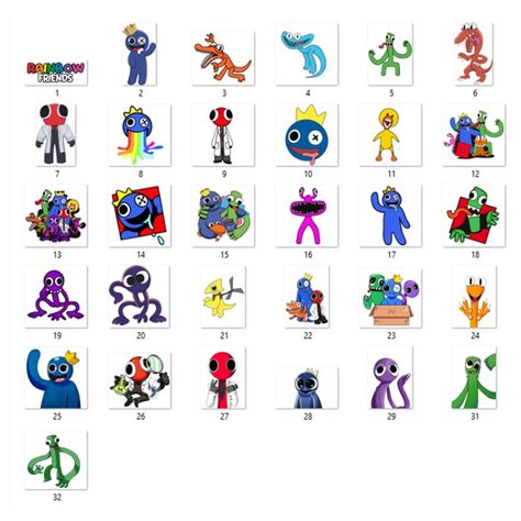 Instant Download Rainbow Friends Png Rainbow Friends Clipart Digital