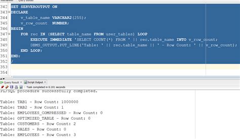 Count All Rows Of All Tables Đếm Tất Cả Row Của Các Bảng Trong Oracle