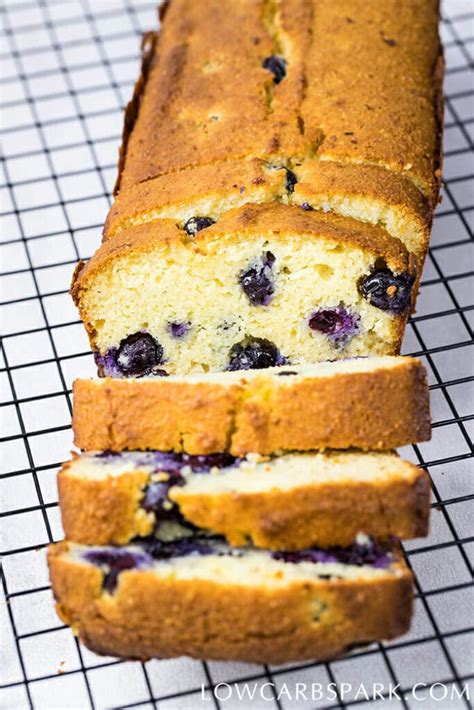 Easy Keto Blueberry Bread Low Carb Recipe Low Carb Spark