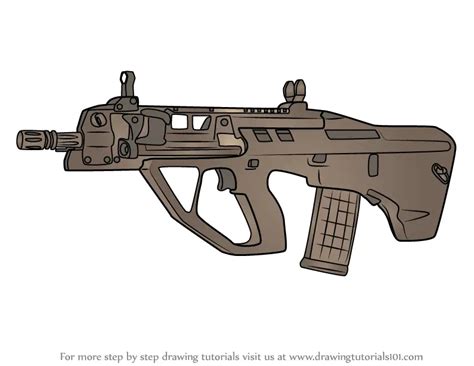 How To Draw F90 AR From Rainbow Six Siege Rainbow Six Siege Step By