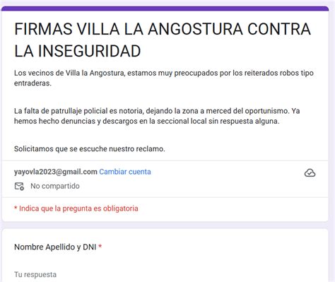 Vecinos Juntan Firmas Reclamando Mayor Seguridad Policial La