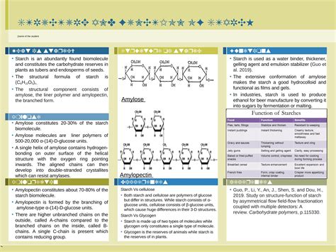 Structure And Function Of Starch Glycogen And Cellulose