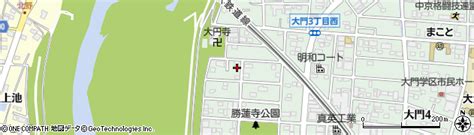 愛知県岡崎市大門3丁目37 12の地図 住所一覧検索｜地図マピオン