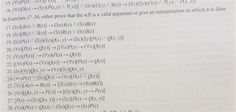 solved in exercises 17 30 either prove that the wff is a