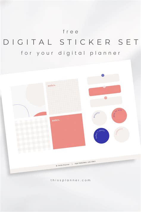 The Free Digital Sticker Set For Your Digital Planner
