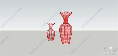 现代花瓶雕塑小品su模型下载【id1139560551】知末su模型网
