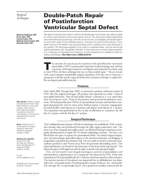 Pdf Percutaneous Repair Of Post Myocardial Infarction Ventricular